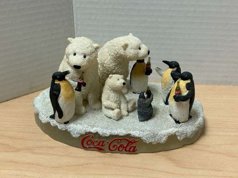 Bear Stone Collection & Coca-Cola Polar Bear with Penguin - Auction Ohio