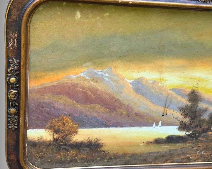 Vintage Framed Landscape Oil Painting - Auction Ohio