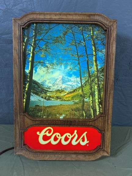 Vintage Lighted Coors Sign - Auction Ohio