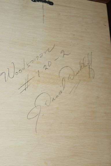 Dan D. Woodcut Art Plaque - Auction Ohio