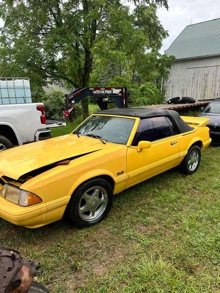 Fox-body Mustang GT convertible with 5.0L Cobra - Auction Ohio