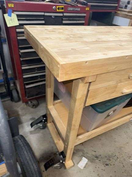 Workbench On Casters - Auction Ohio