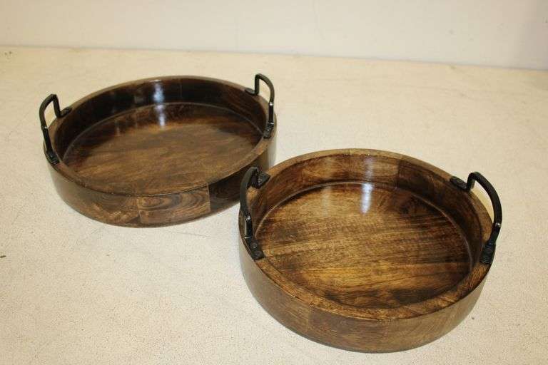 Rustic Wooden Trays - Auction Ohio