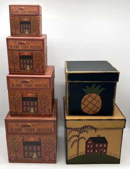 2 Sets of Stacking Boxes - Auction Ohio