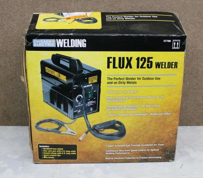 Chicago Electric Welding Flux 125 Welder, New in Box - Auction Ohio