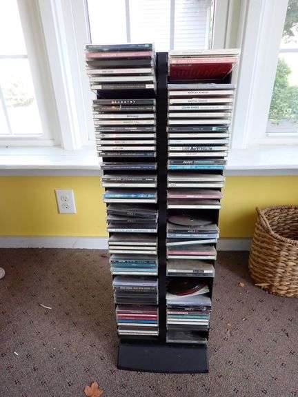 Rack of Adult Owned Music CDs. Mostly Country Music - Auction Ohio