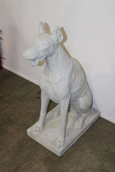 Concrete Dog Statue - Auction Ohio