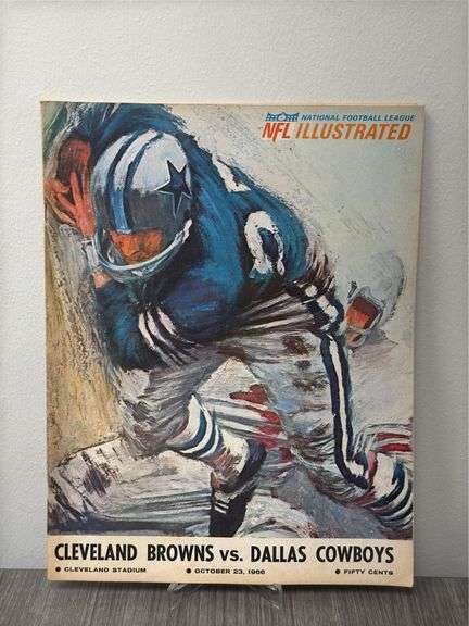 Vintage October 23, 1966 Cleveland Browns vs. Dallas Cowboys Program ...