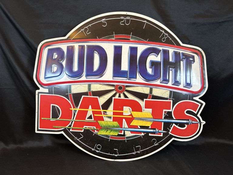 Bud Light Darts Metal Sign - Auction Ohio