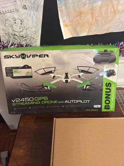 Sky Viper v2450 GPs Streaming Drone with Autopilot - Auction Ohio