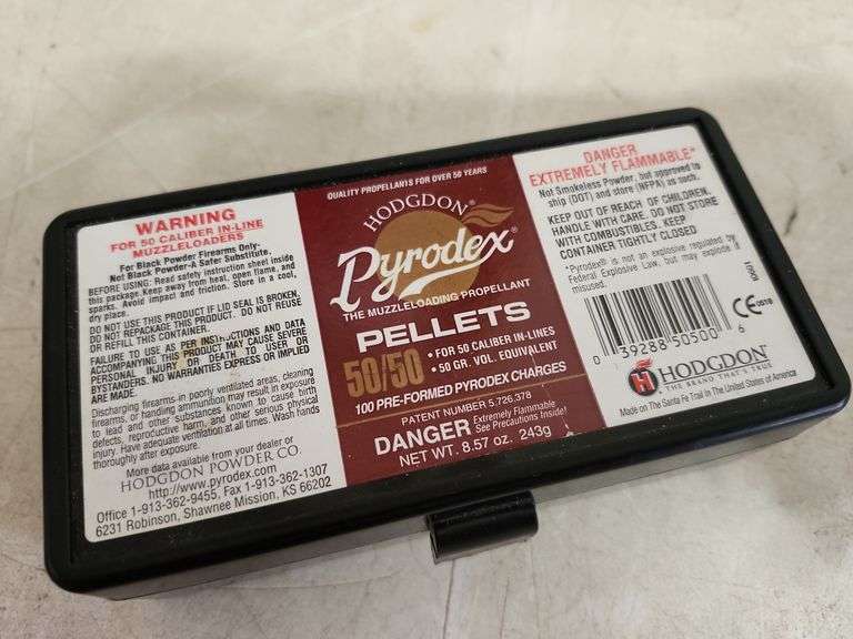 Hodgen Pyrodex Muzzleloading Pellets 50/50 Caliber In-Lines 100 Ct ...