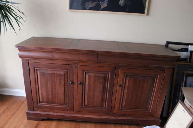 Cherry Buffet Cabinet - Auction Ohio