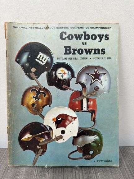Vintage NFL Eastern Conference Championship - October 5 1968 Cleveland ...