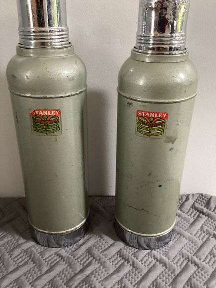 Pair of Vintage Stanley Thermoses with Red Label - Auction Ohio