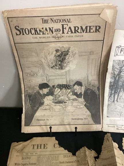 Vintage Agricultural & Historical Newspaper Lot – 1917–1927 (Ohio Farm ...