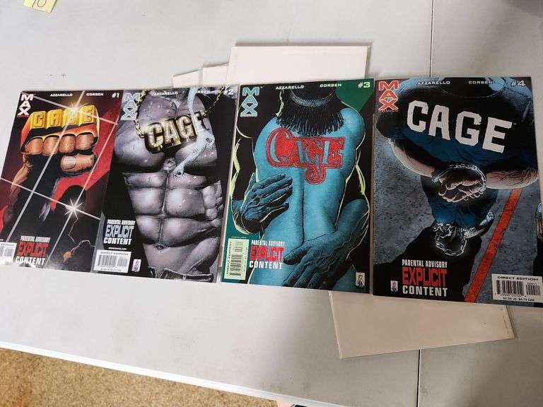 2002 Max Comics Cage V3 #1, 2, 3, 4 - Auction Ohio