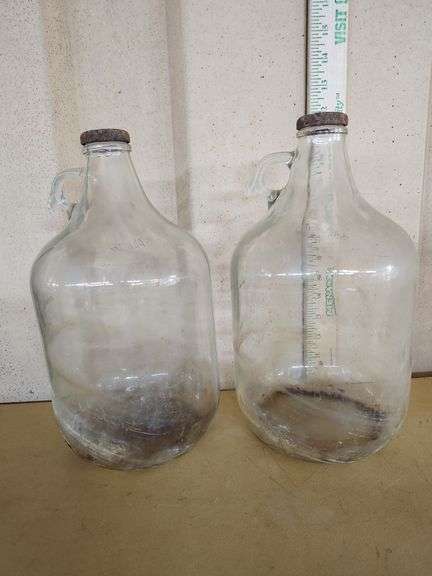 2 Vintage One Gallon Glass Jugs - Auction Ohio