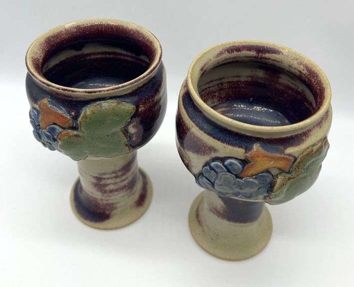 Signed - Pottery Glasses - Auction Ohio