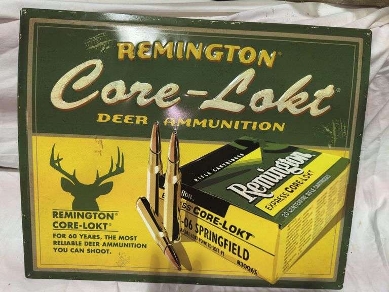 Vintage Remington promotional metal sign - Auction Ohio