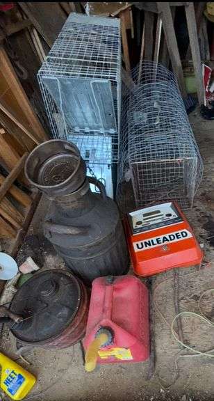 Large Animal Traps, Milk Cans, Fuel Cans - Auction Ohio
