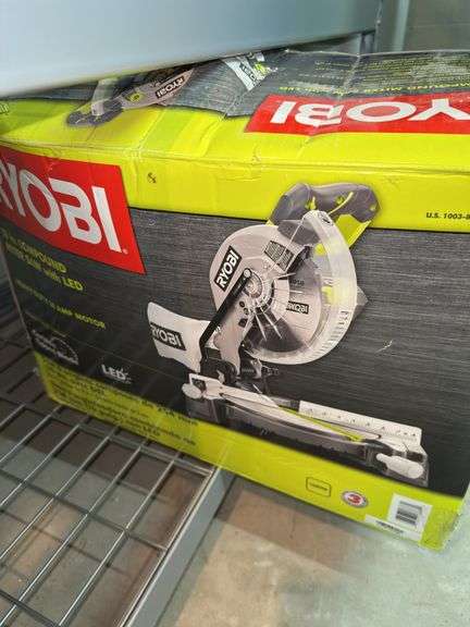 RYOBI 10 inch compound miter saw with LED light - Auction Ohio