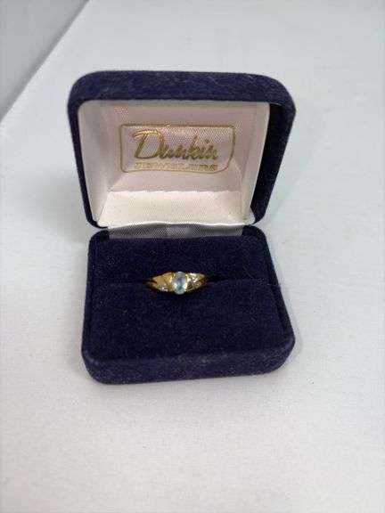 light blue gold ring - Auction Ohio