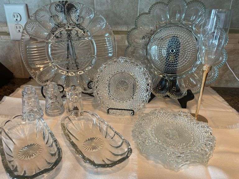 Fancy entertaining decorative ornate glass pieces - Ralph Lauren ...