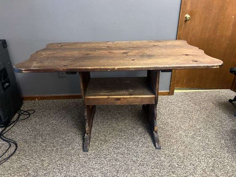 Antique Bench Table - Auction Ohio