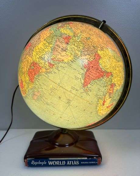Mid Century 12" Replogle Library Globe - Auction Ohio