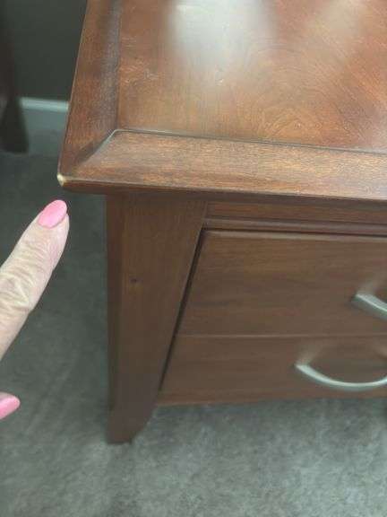 Two (2) Bassett Bedside Night Stands/Tables - Auction Ohio