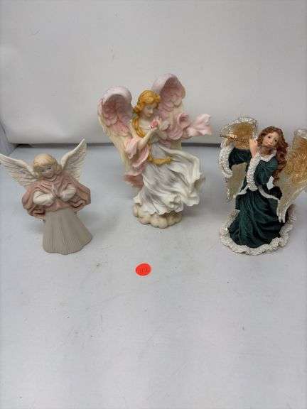 3 angel figurines - Auction Ohio