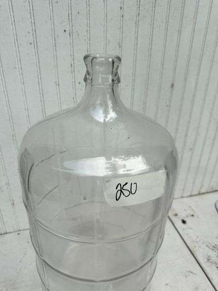 Large Clear Glass Carboy Jug - Auction Ohio