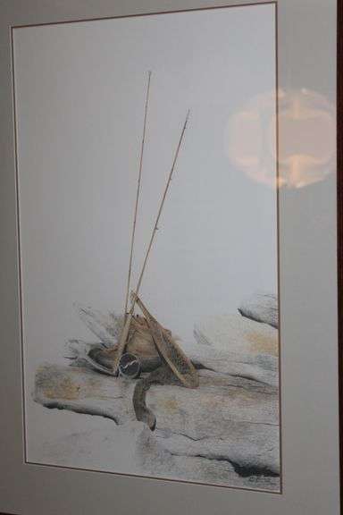Ken Hull Fishing Landscape Print - Auction Ohio