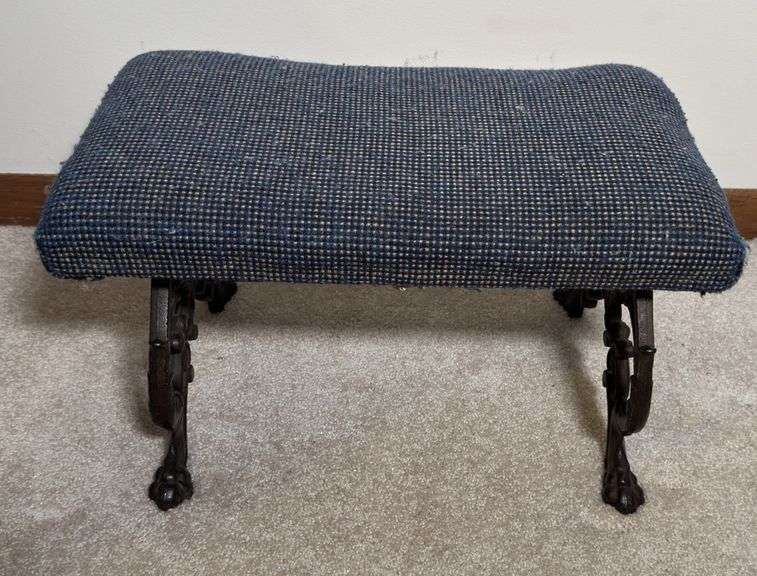 Vintage Cast-Iron Foot Stool - Auction Ohio
