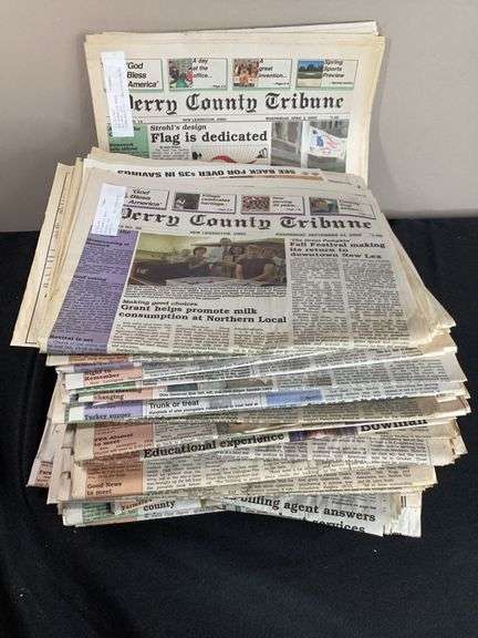 2003 Perry County Tribune Newspaper Lot – Full & Partial Issues, Local ...