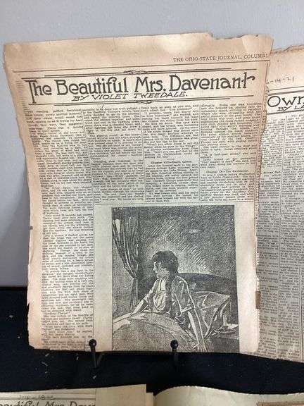 Vintage 1920s The Ohio State Journal Newspaper Clippings – Serial ...