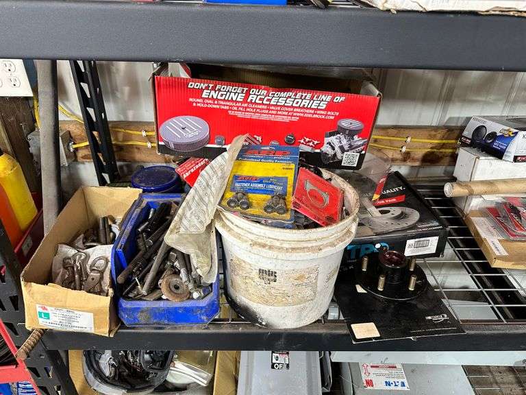 Assorted ARP Fasteners, Edelbrock Box, Hardware & Hub Assembly ...