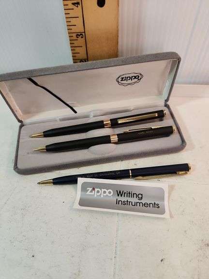 Zippo Pen/Pencil Set & Taiwan Ross County Pen - Auction Ohio