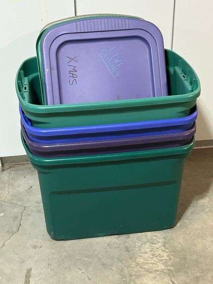 Plastic Storage Totes - Auction Ohio