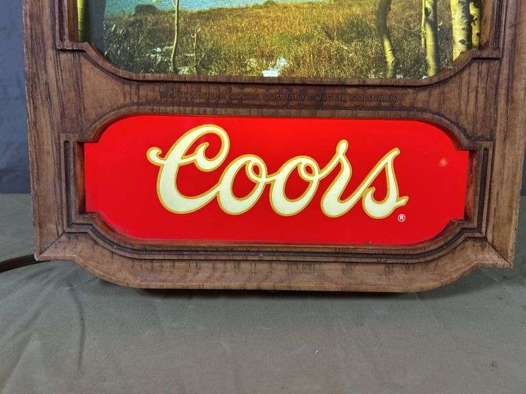Vintage Lighted Coors Sign - Auction Ohio