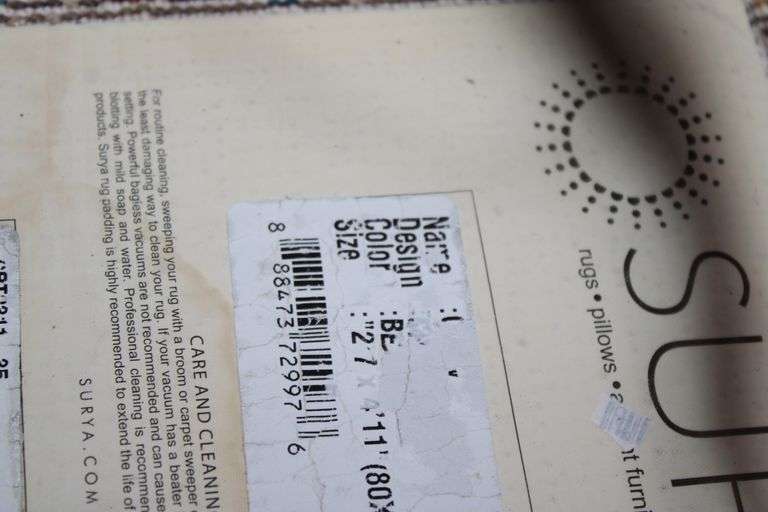 Surya Area Rug - Auction Ohio