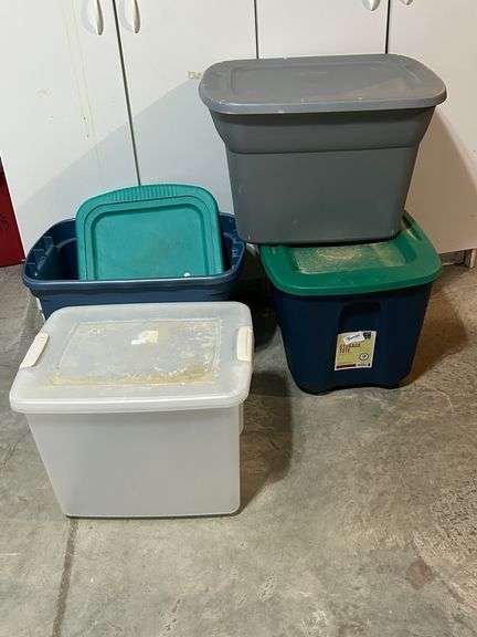 Plastic Storage Totes - Auction Ohio