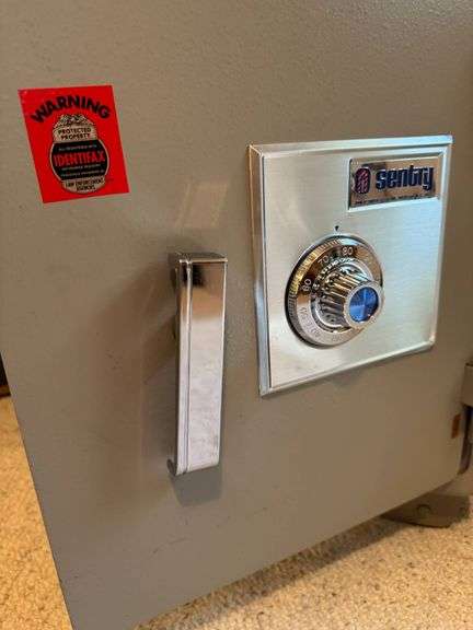 Sentry Combination Lock Fireproof Safe with Interior Drawer - Auction Ohio
