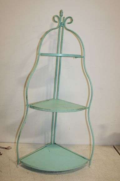 Vintage Metal Corner Stand - Auction Ohio