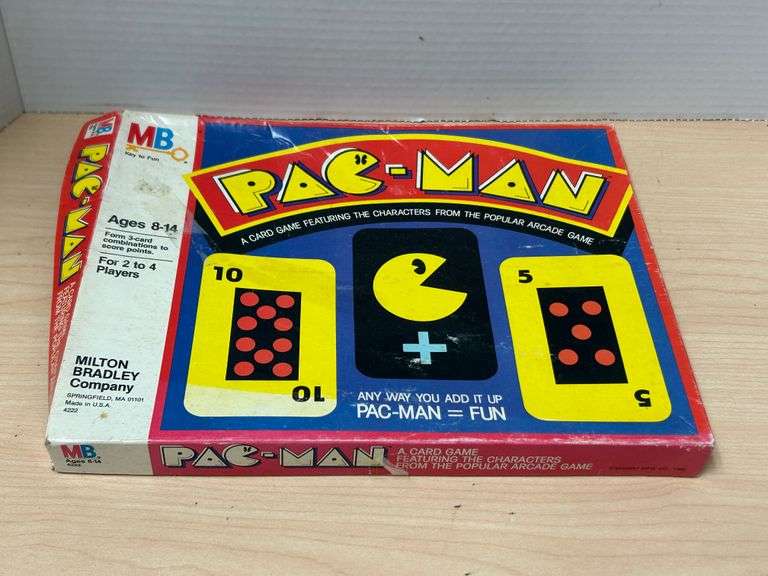 Vintage 1980 Pac-Man Card Game by Milton Bradley - Auction Ohio