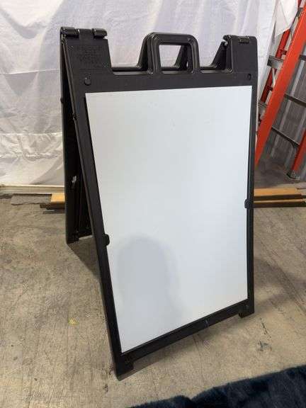 Black Signicade Plastic A-Frame Sign - Deluxe - Auction Ohio