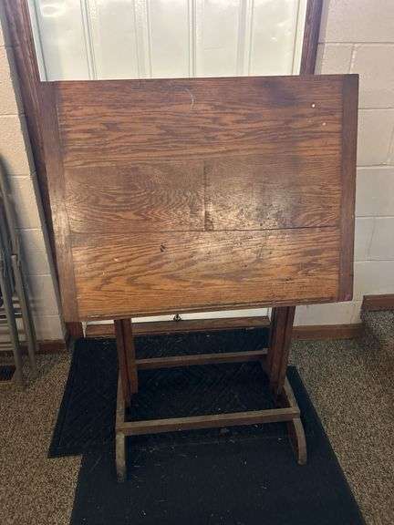 Oak Drafting Table - Auction Ohio