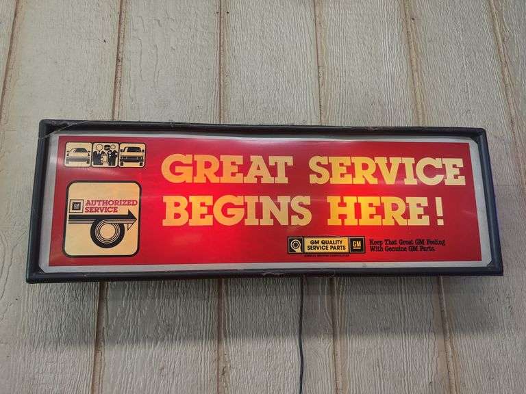 Vintage GM Sign - Auction Ohio