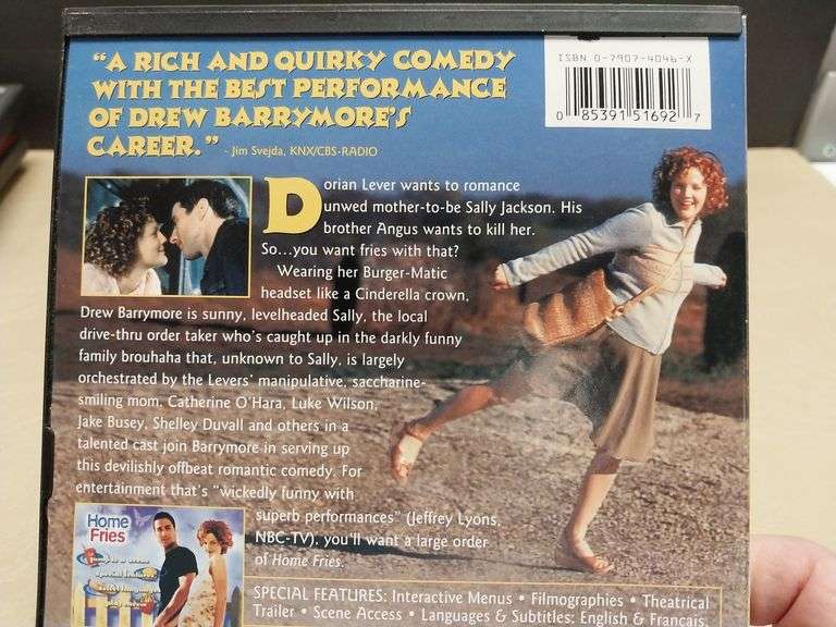 Home Fries – DVD (Drew Barrymore, Luke Wilson) – Double-Sided Disc ...