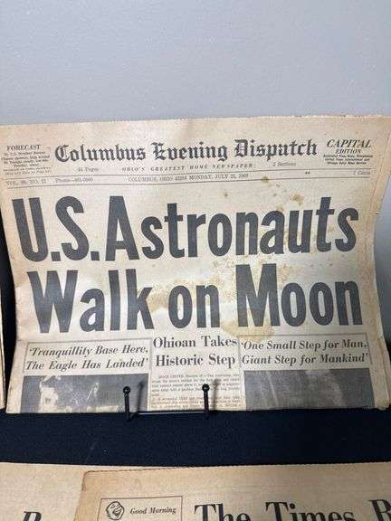 1969 Apollo 11 & Apollo 13 Moon Landing Newspaper Lot (7) – Historic ...